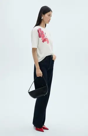 Mango Flower Cotton T-shirt