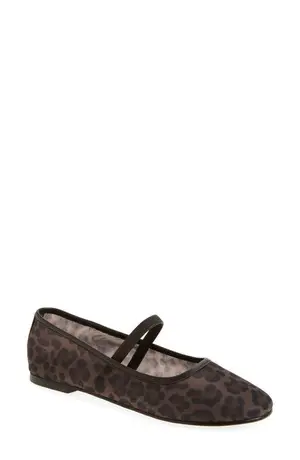 Madewell The Greta Leopard Mesh Ballet Flat
