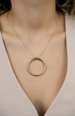 Ettika Eternal Orbit Pendant Necklace - Gold