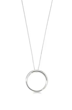 Ettika Eternal Orbit Pendant Necklace - Silver