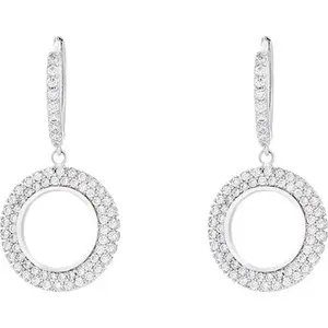 DLORIA Hollywood Sensation Amelia Cubic Zirconia Dangle Earrings - Silver