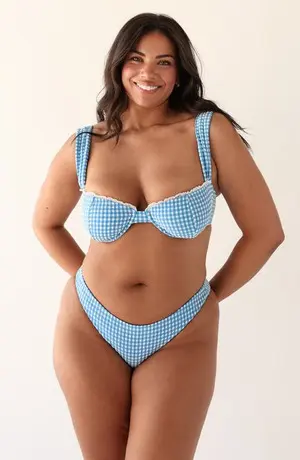 DIPPIN DAISY'S Nocturnal Cheeky Bikini Bottom - Lagoon