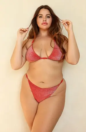 DIPPIN DAISY'S Fiji Thong Bikini Bottom Flame