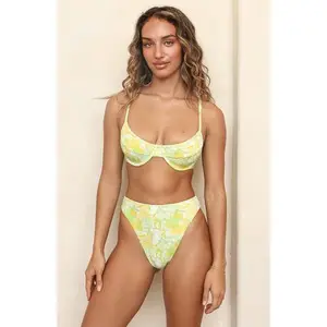 DIPPIN DAISY'S Dippin Daisys West Coast Underwire Bikini Top Lime Mojito