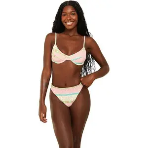 DIPPIN DAISY'S Dippin Daisys West Coast Underwire Bikini Top Seashell Scrapbook