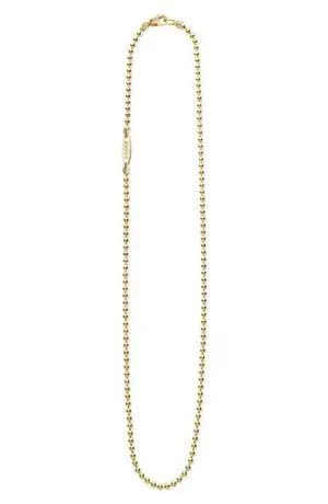 Lagos Signature Caviar Ball Chain Necklace