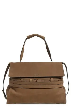 Moschino Moschino Tie Me Medium Shoulder Bag Forest