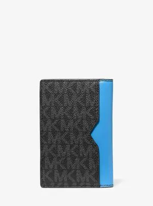 Michael Kors Hudson Signature Logo Folio Card Case In By