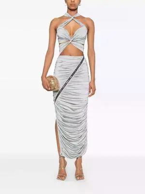 MITILIANE COUTURE Cut-out Maxi Dress - Grey