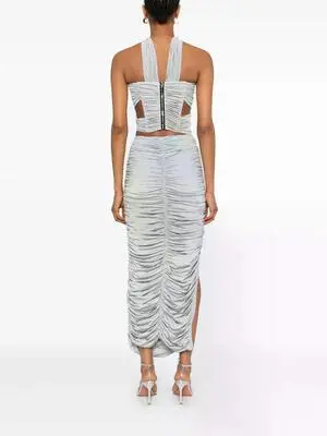 MITILIANE COUTURE Cut-out Maxi Dress - Grey