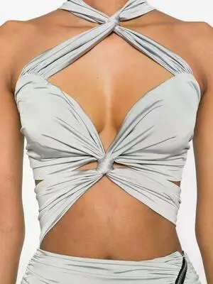 MITILIANE COUTURE Cut-out Maxi Dress - Grey