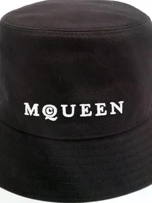 Alexander McQueen Logo-embroidered Bucket Hat