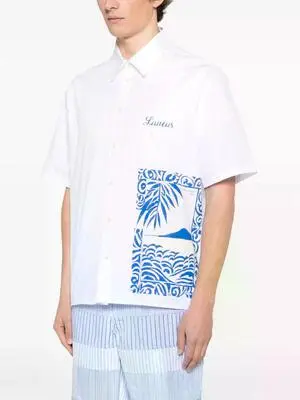 LANEUS Logo-print Shirt