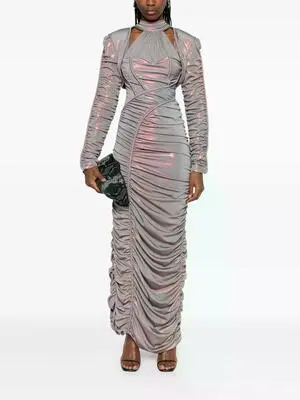 MITILIANE COUTURE Holographic Maxi Dress