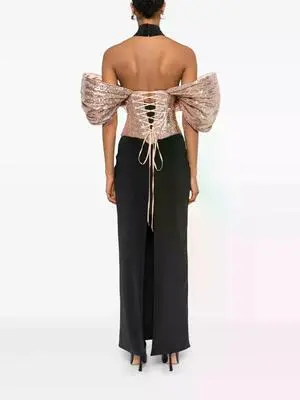 MITILIANE COUTURE Detachable Corset Maxi Dress