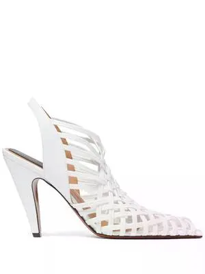 Stella McCartney 95mm Square-toe Sandals - White