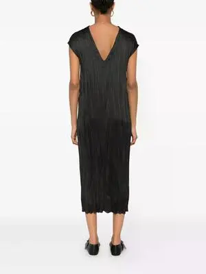 Antonelli Firenze Satin Midi Dress - Black
