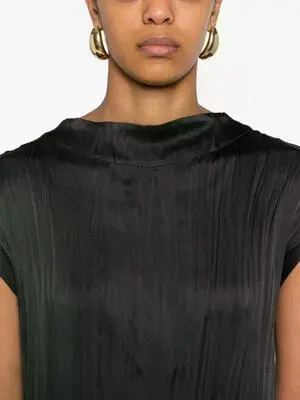 Antonelli Firenze Satin Midi Dress - Black