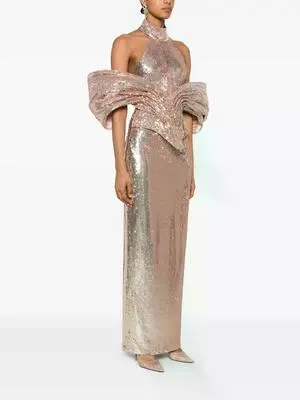 MITILIANE COUTURE Detachable-corset Sequined Maxi Dress