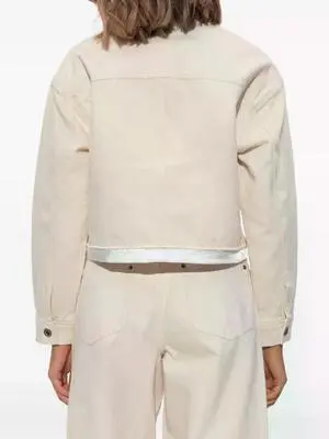 SELF-PORTRAIT Logo-embossed Jacket - Neutrals
