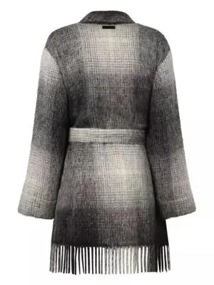 Agnona Checked Cardigan