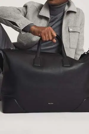 REISS Elliott Leather Holdall