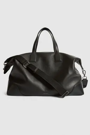 REISS Elliott Leather Holdall