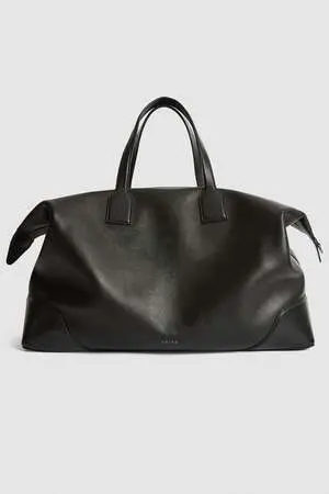 REISS Elliott Leather Holdall