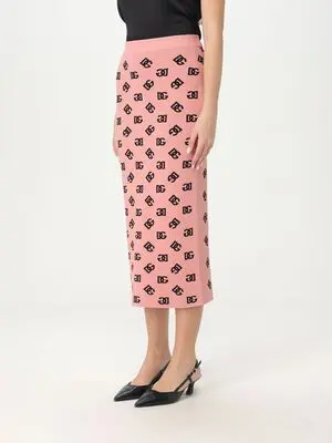 Dolce & Gabbana Logo Print Midi Skirt