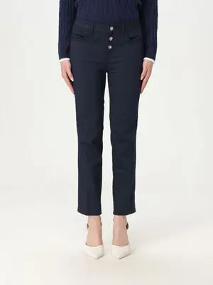 Liu Jo Tailored Stretch Pants With Embellished Logo