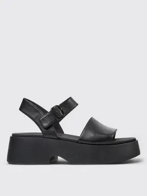 Camper Flat Sandals - Black