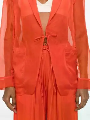 FORTE_FORTE Silk Blazer - Orange