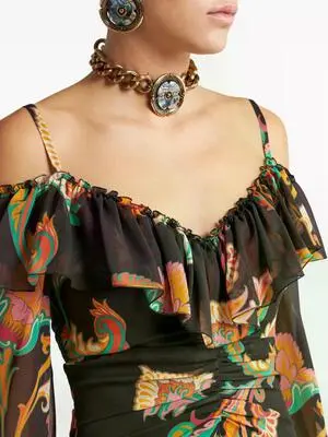 Etro All-over Floral Print Dress