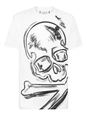 Philipp Plein Skull & Bones T-shirt - White