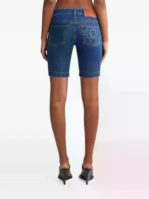 Etro Embroidered Denim Shorts
