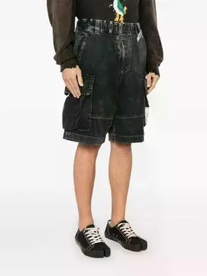 Mihara Yasuhiro Denim Cargo Shorts
