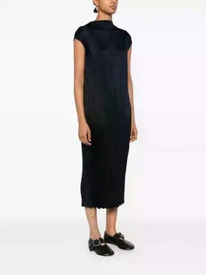 Antonelli Firenze Satin Midi Dress - Blue