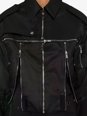 Rokh Zip-detailed Bomber Jacket - Black