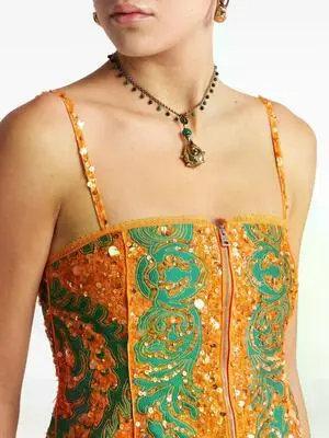 Etro Sequin-embroidered Mini Dress