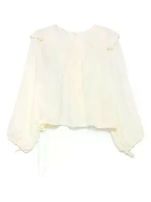 PNK Drawstring-waist Blouse