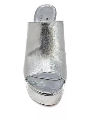 MADISON MAISON 120mm Marilu Platform Sandals - Silver