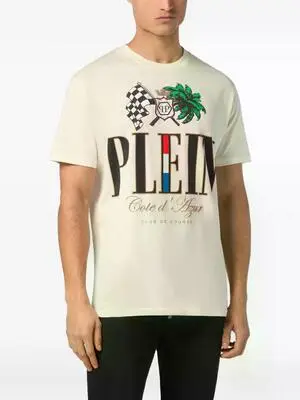 Philipp Plein Cote D Azur Plam T-shirt - Neutrals