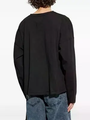 Rhude Logo Embroidered Cotton Crewneck Sweatshirt