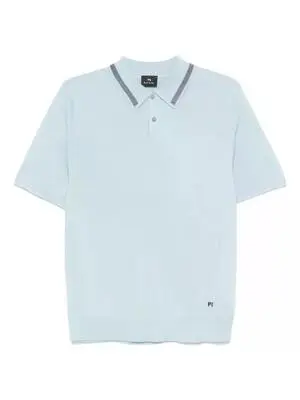 Paul Smith Wool Polo Shirt - Blue
