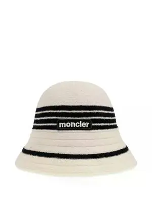 Moncler Cotton-blend Bucket Hat - White