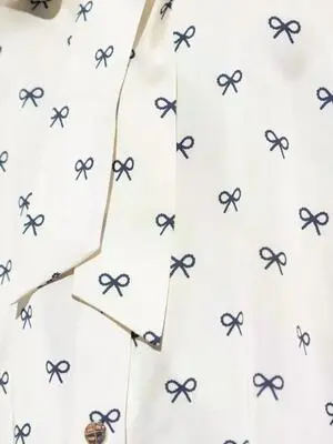 SELF-PORTRAIT Bow-print Shirt