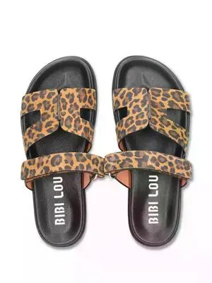 BIBI LOU Leopard-print Slides