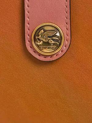 Etro Small Leather Wallet - Orange