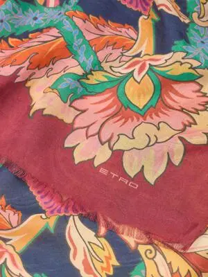 Etro Floral-print Jacquard Scarf