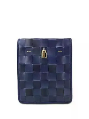 MADISON MAISON Woven Crossbody Bag - Blue